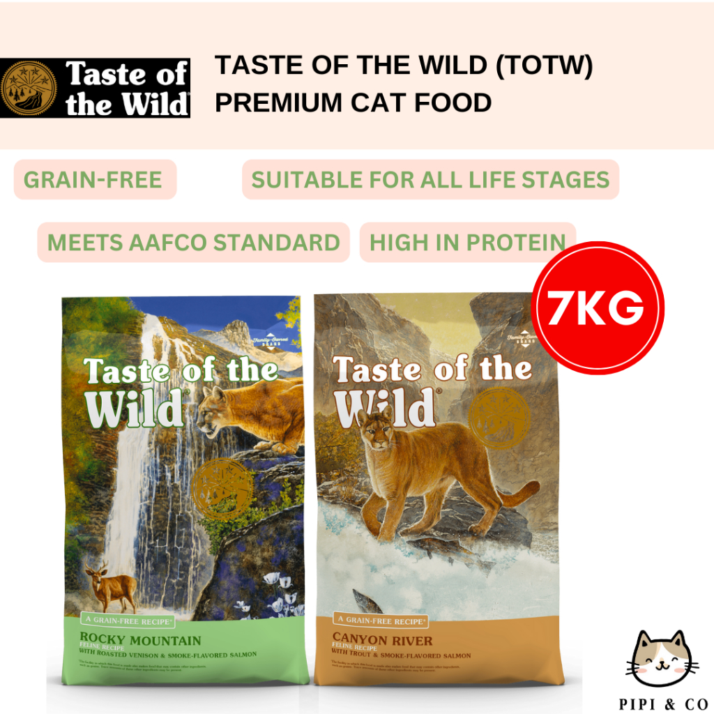 TASTE OF THE WILD TOTW ROCKY MOUNTAIN CANYON RIVER PREMIUM CAT FOOD ...