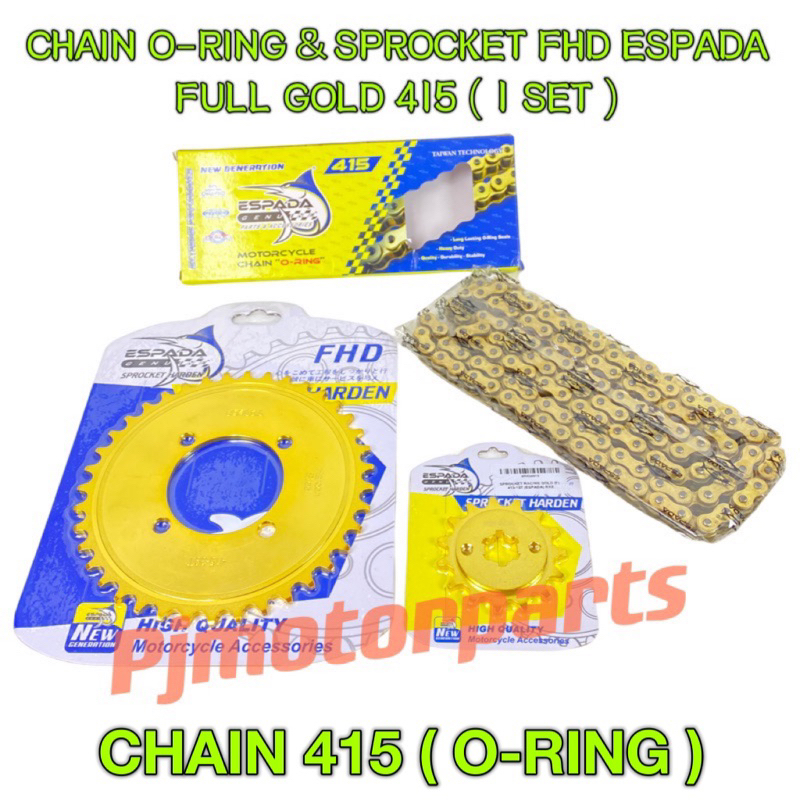 (415) LC135/RXZ/125Z ZR/Y125Z/SRL110/Y16 Y15 (4 Lubang) O-RING & 415H ...