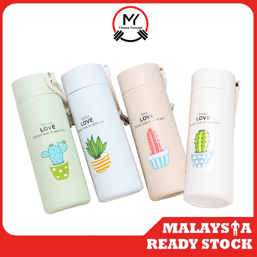 MY Fitness [450ml] Botol Kaca Kaktus Botol kaca Cactus Glass Bottle ...