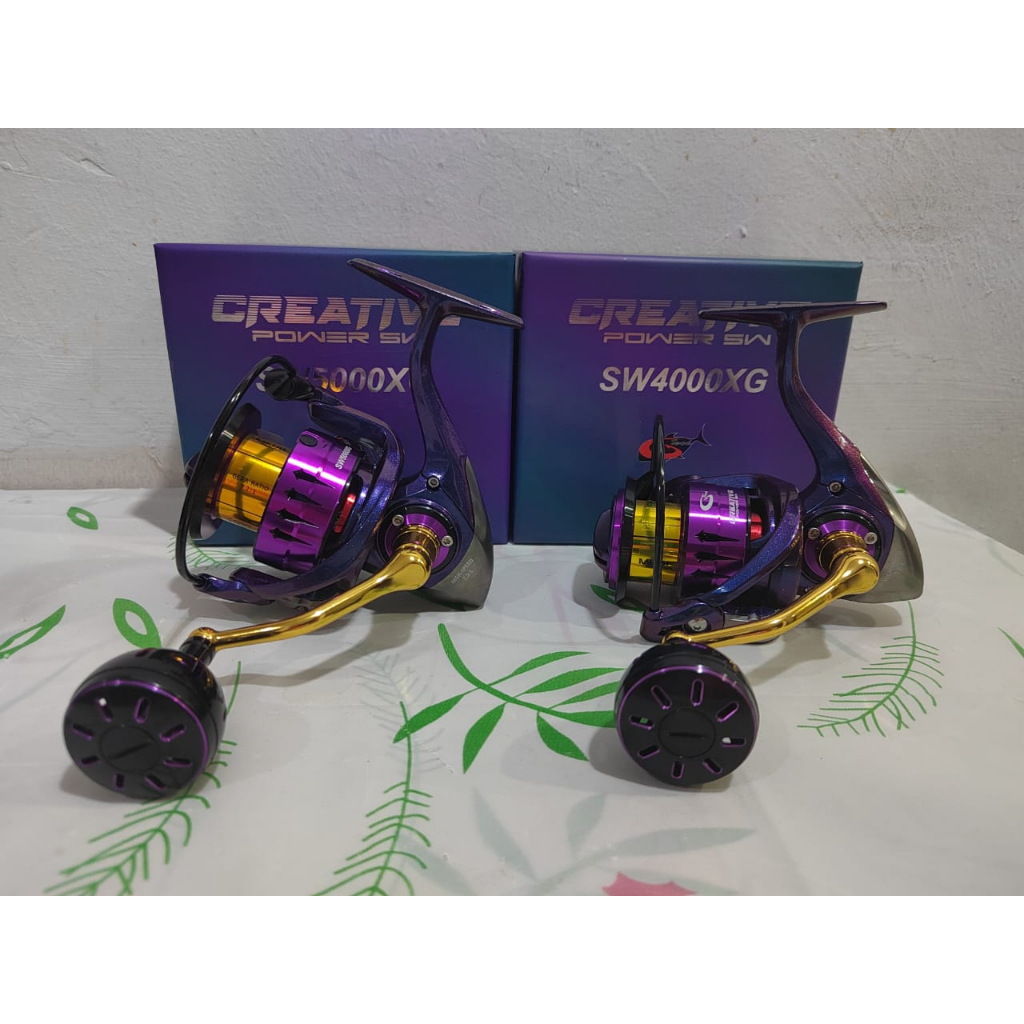GTECH CREATIVE POWER SW SPINNING REEL HIGH SPEED | Shopee Malaysia
