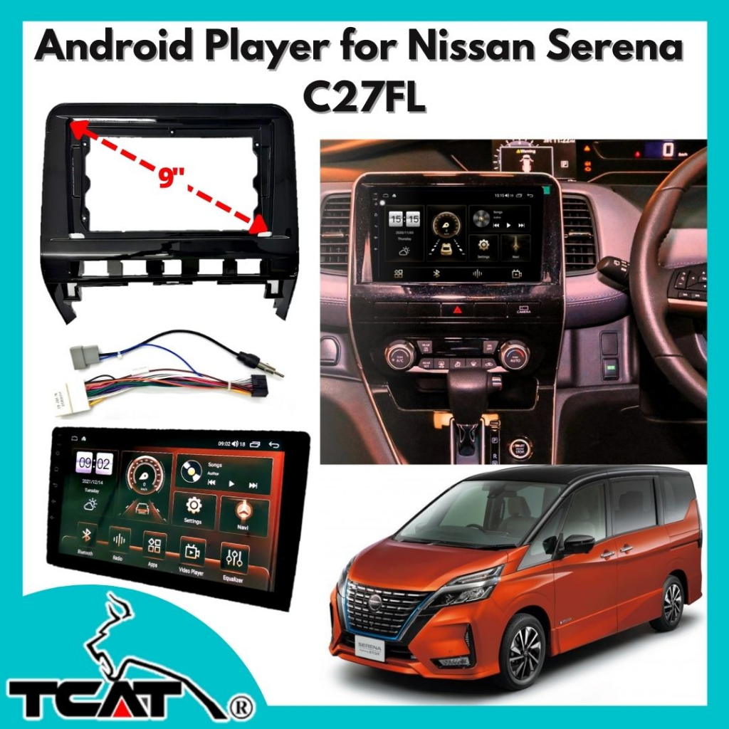 9" Android Player for Nissan Serena C27 Facelift 2022 | Shopee Malaysia