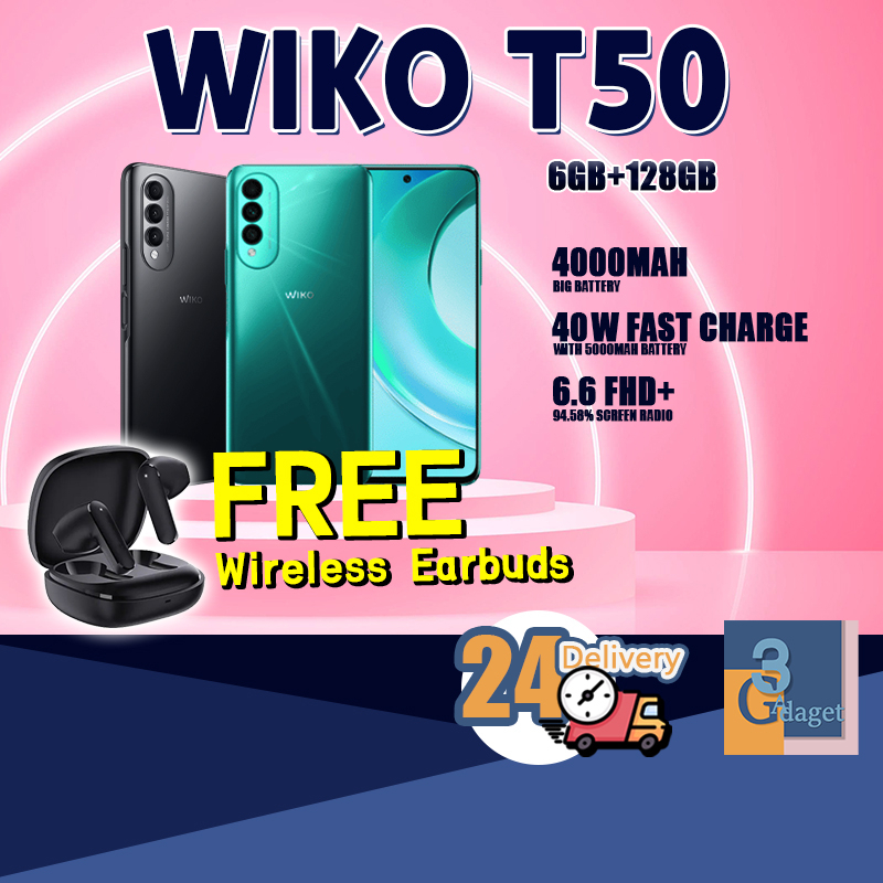 Wiko T50 Smartphone 6GB + 128GB 40W Fast Charge 64MP AI Triple Camera ...