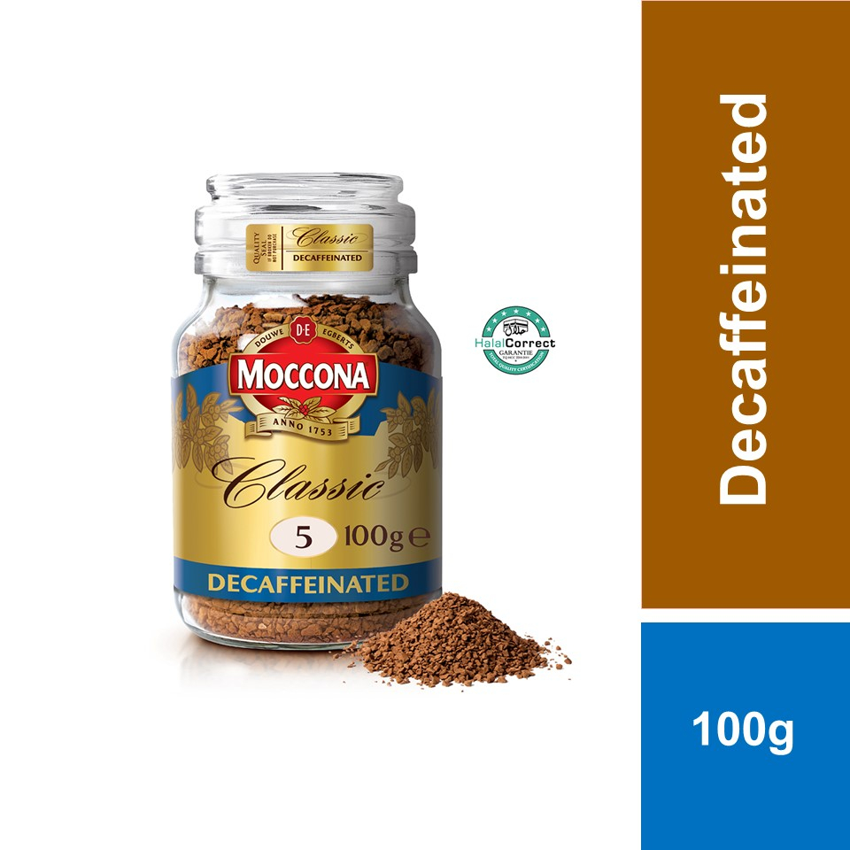 MOCCONA Classic Decaffeinated Freeze Dried Instant Coffee Jar 100g | Shopee Malaysia