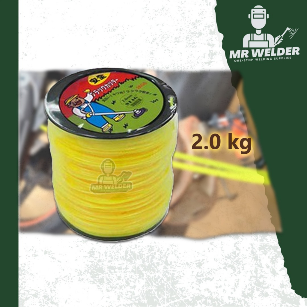 5LBS TALI MESIN RUMPUT | YELLOW GRASS CUTTER NYLON TRIMMER LINE GRASS STRING 2.8/2.4MM GRASS ...