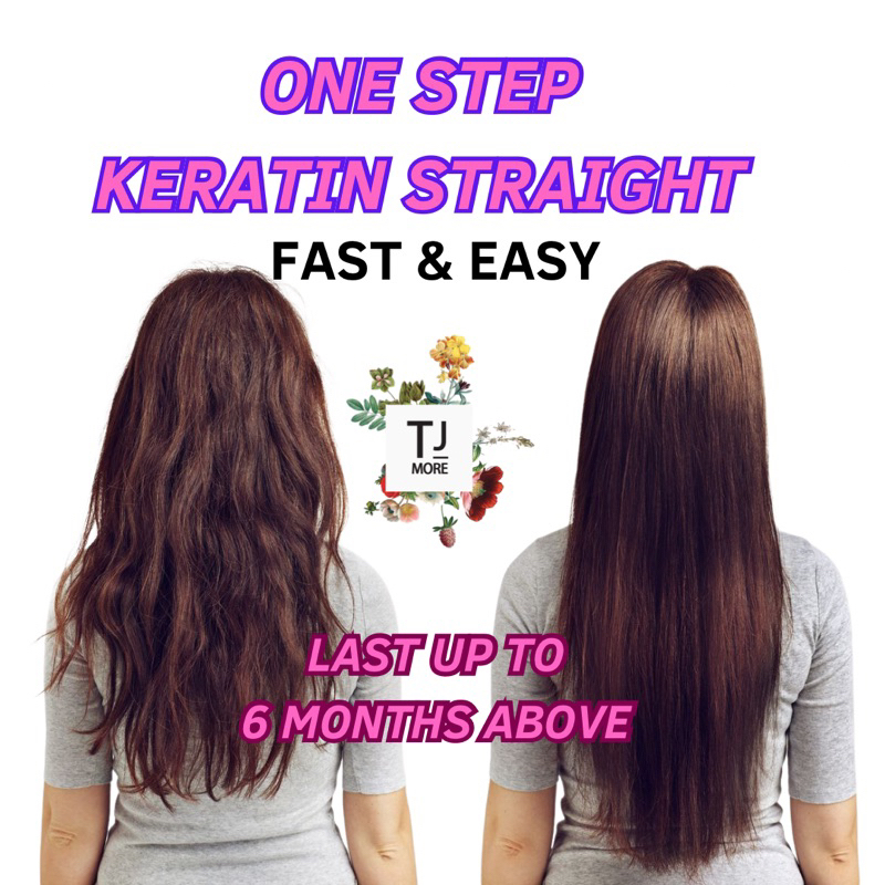 Hair Keratin Straight One Step Rebonding Rambut Lurus Salon Barber ...
