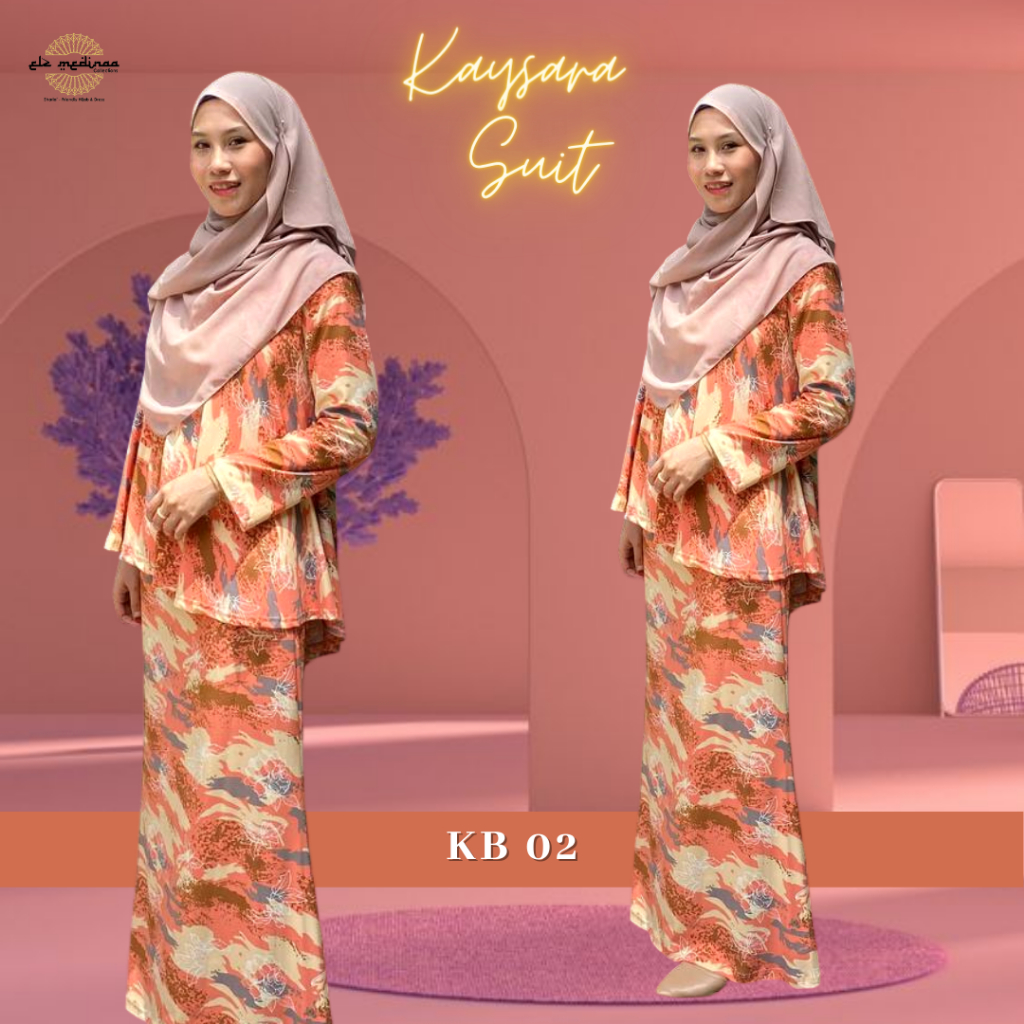 BAJU KURUNG KAYSARA BERCORAK KURUNG MODEN PEPLUM - BAJU KURUNG IRONLESS ...