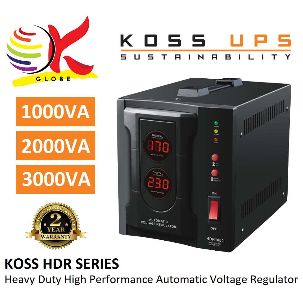 KOSS AVR HDR PRO 1000+ 1000VA / HDR PRO 2000+ 2000VA / HDR PRO 3000 ...
