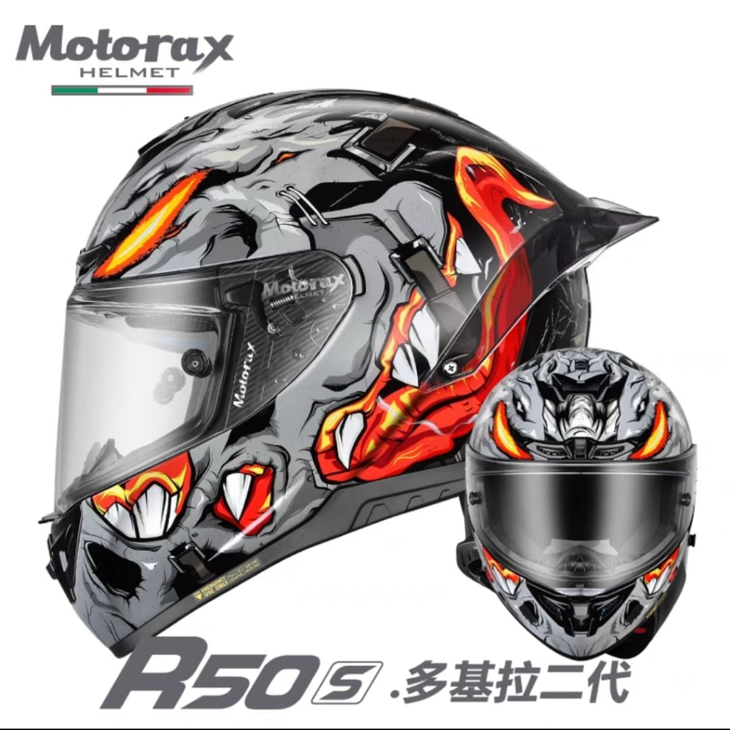 (READY STOCK) MOTORAX ITALY FULL FACE HELMET R50S DOKIRA L/XL SIZE | Shopee Malaysia
