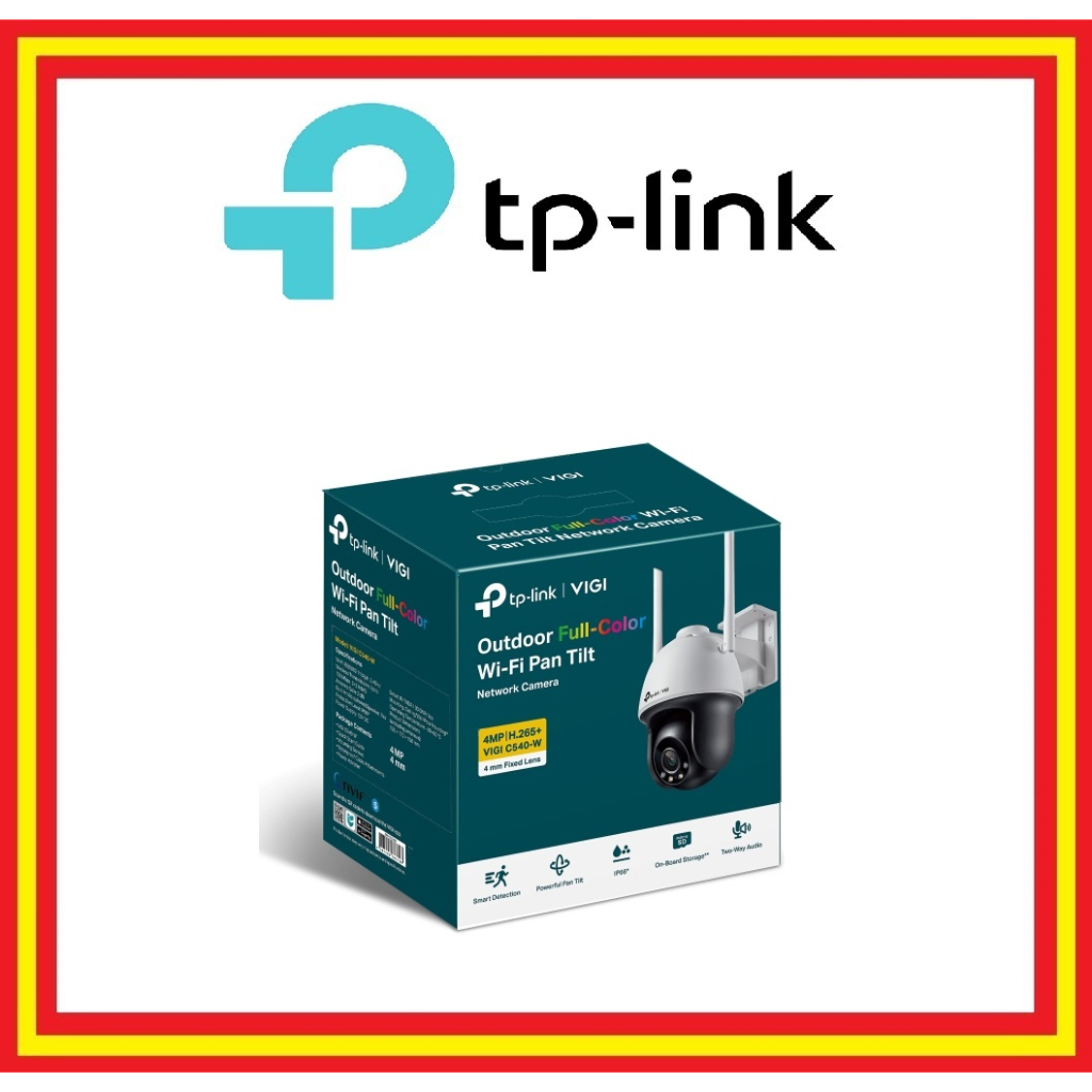 Tp-link VIGI C340 C540-W C540V VIGI 4MP Outdoor Full-Color Wi-Fi Pan ...