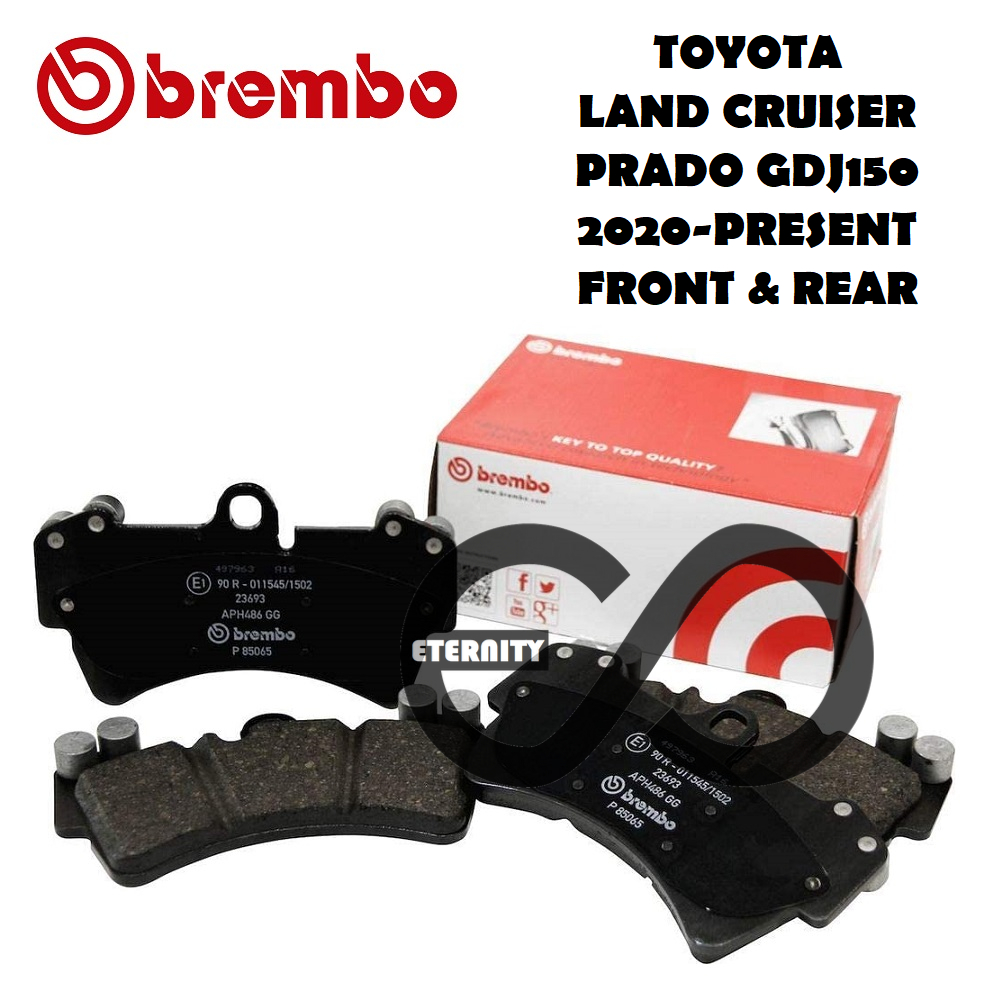 Original Brembo Front Rear Brake Pad - TOYOTA LAND CRUISER PRADO TRJ150 ...