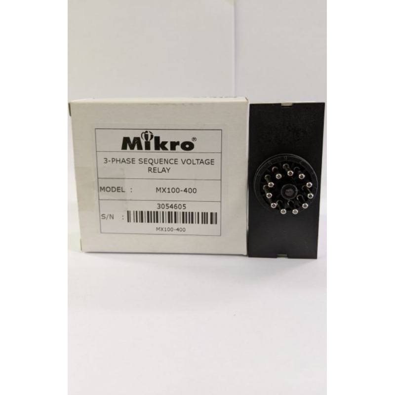 MIKRO 11 Pin 3-Phase Sequence Voltage Relay(MX100-400) | Shopee Malaysia