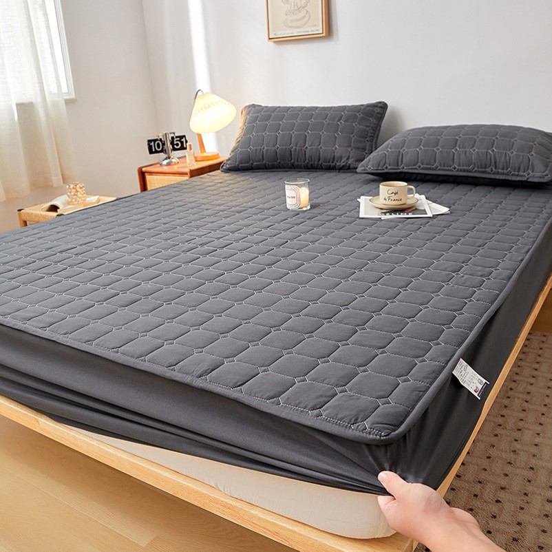 Cadar Tilam Cadar Queen Getah Keliling Single/King Mattress Protector ...