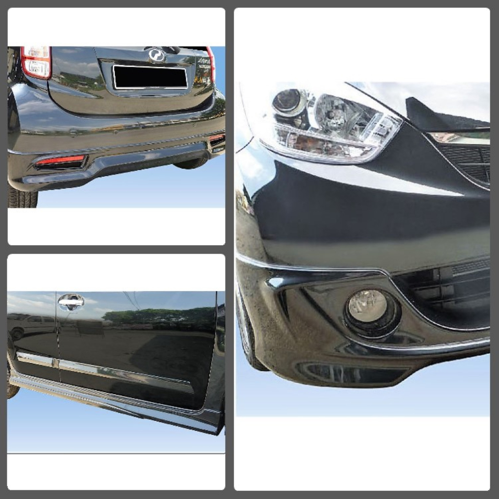 Perodua Myvi 2nd Generation Elegance Skirting Body Kit PU Ready Stock ...