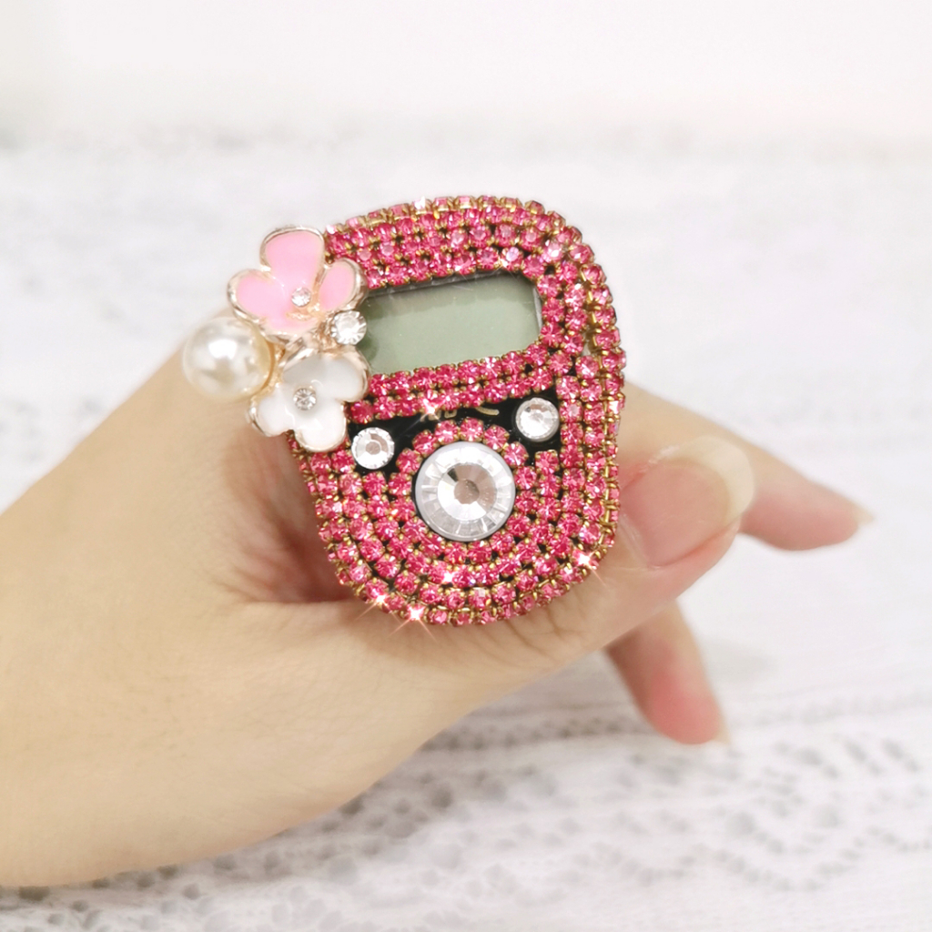 Golden Rose Pink Tasbih Digital Swarovski Exclusive Berbunga Berlampu ...