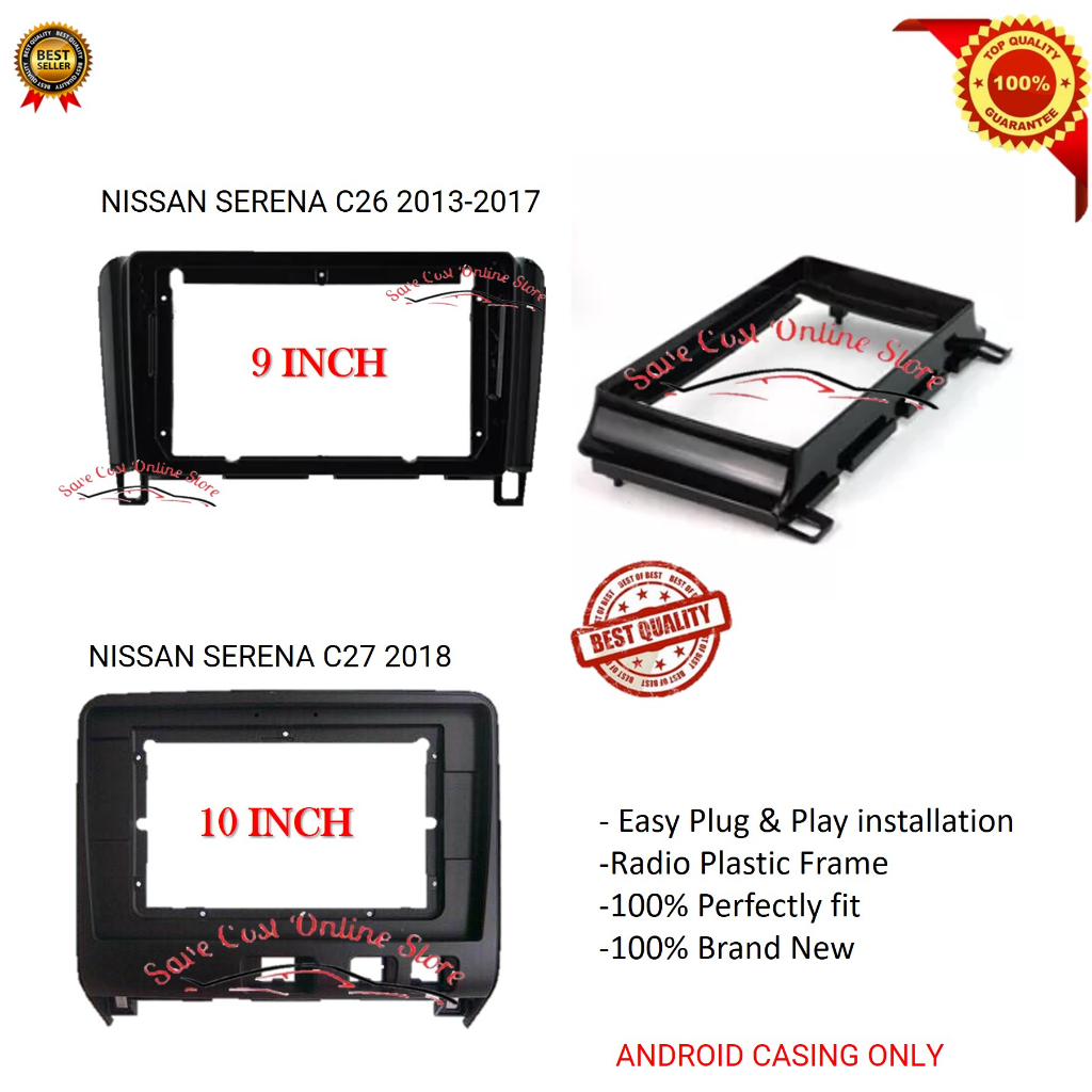 NISSAN SERENA C26 2013 - 2017 9" , SERENA C27 2018 - 2019 10" , SERENA ...