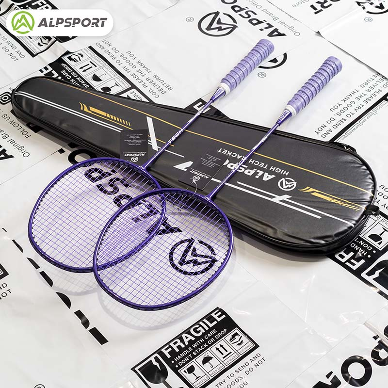 Alpsport RR 2Pcs 4U G5 100% Original Design Full Carbon 24LBS Badminton ...