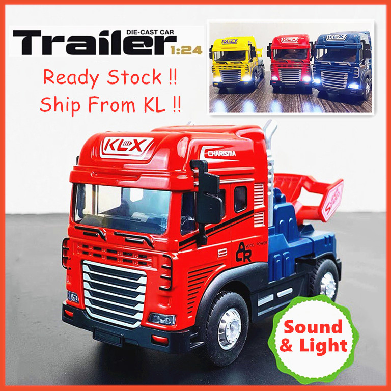 1:24 Alloy Truck King Die Cast Car Model Metal Lorry Slide Car Kids ...