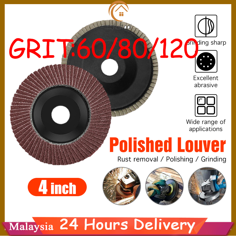 🔧READY STOCK🔧 4" Kertas Pasir Grinder Sanding Grinding Sand Paper ...