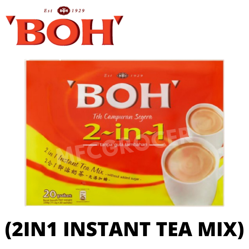 BOH 3 IN 1 INSTANT TEA MIX (Original 20g X 30's)/ Less Sweet (27g X 12 ...
