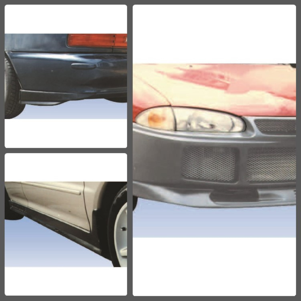 Proton Wira Sedan Evo 3 Skirting Body Kit Fiber Ready Stock | Shopee ...