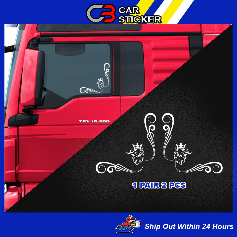 SCANIA GRIFFIN CORNER CAR LORRY STICKER / 1 pair 2 pcs / W812 | Shopee ...