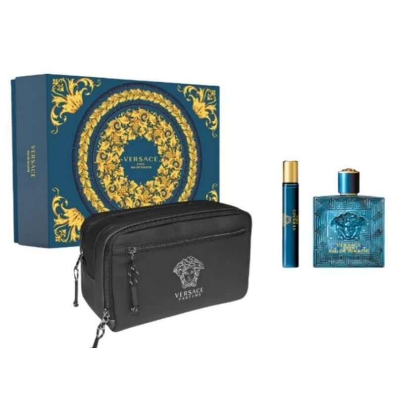 Versace Eros EDT for Men Gift Set (50ML,100ML)(ORIGINAL 100%) | Shopee ...