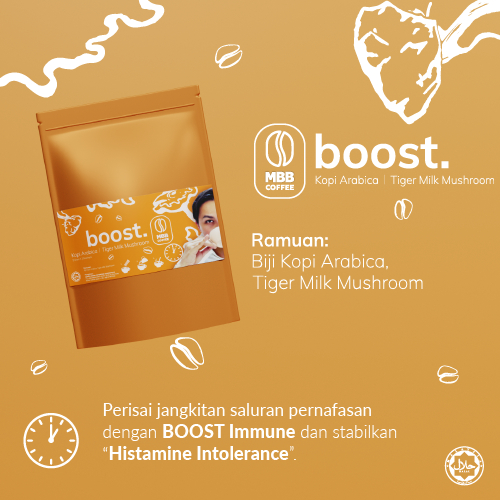 MBB Coffee BOOST (Kopi Arabica | Tiger Milk Mushroom) 20 sachet ...