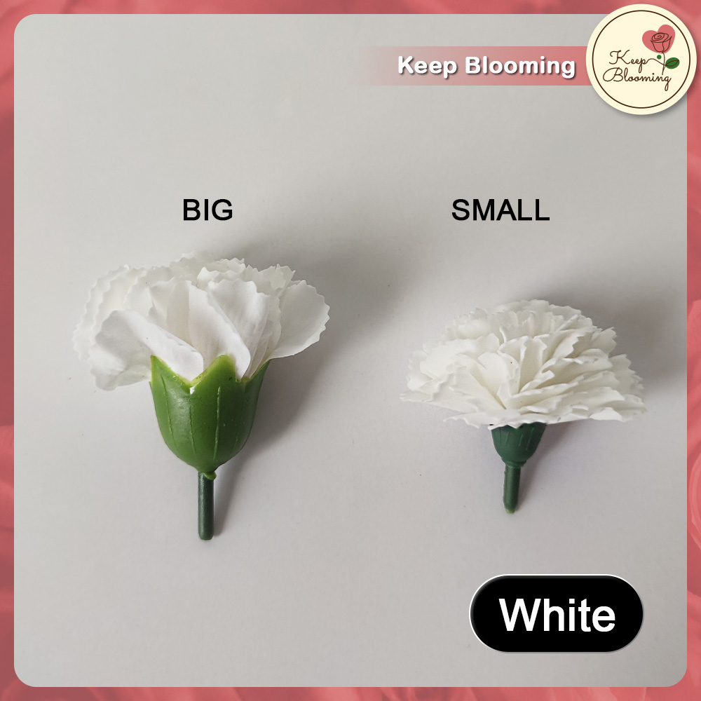 (1PCS) Carnation Soap Flower with Fragrance Scent, Artificial Flower ...