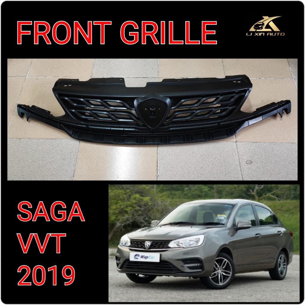 PROTON SAGA VVT 2019 ORIGINAL FRONT GRILLE WITH CHROME MOULDING SARONG ...