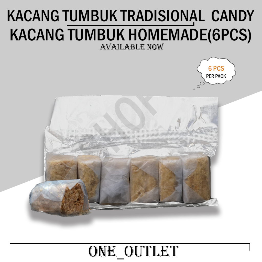 SNEK Candy Kacang Tumbuk Traditional Halal 6PCS 1PACK | Shopee Malaysia