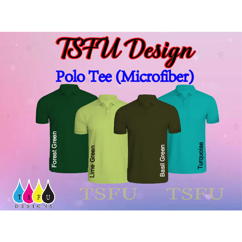 (MICROFIBER POLO - ADULT - SHORT SLEEVE) 衣服定制CUSTOM T-Shirt Printing ...