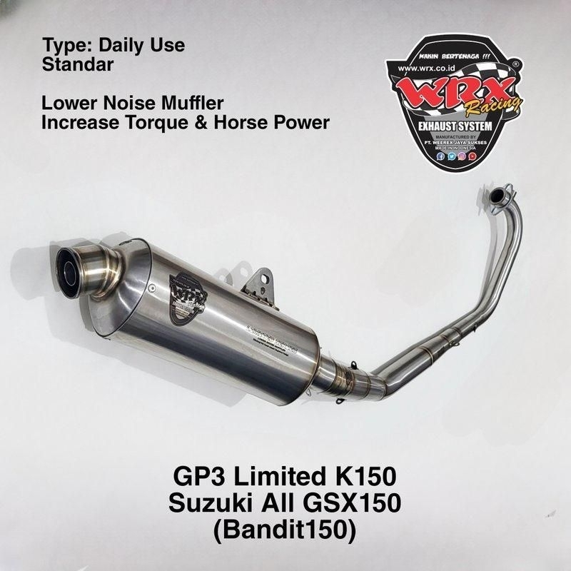 WRX EXHAUST SUZUKI GSX/GSXR 150 GP3 low noise | Shopee Malaysia