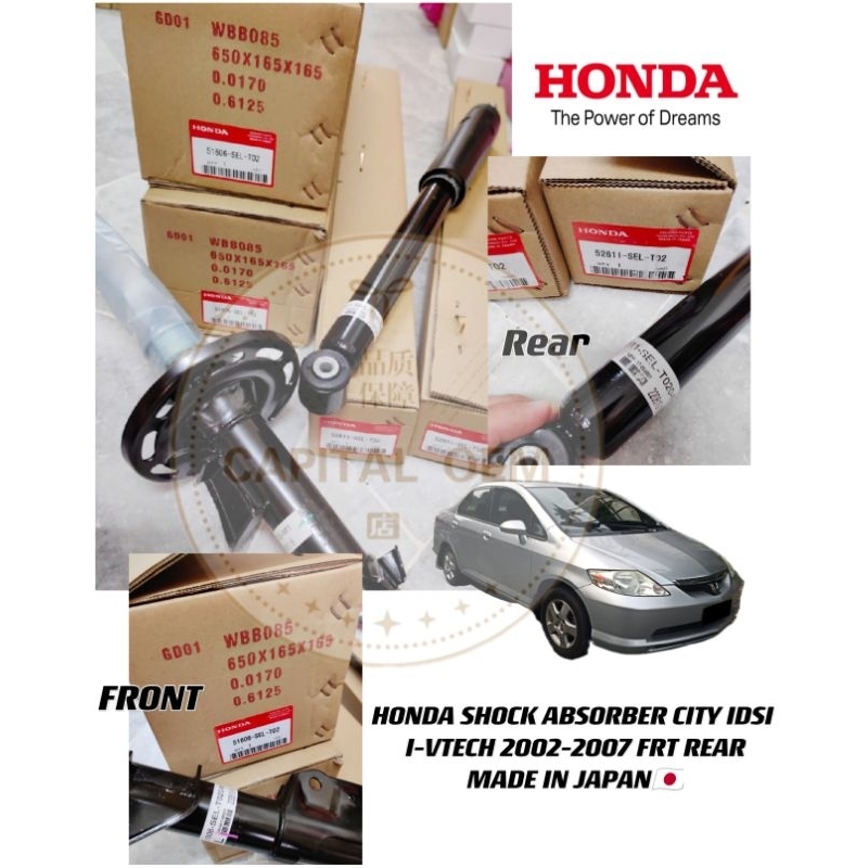 HONDA ABSORBER (ORI) HONDA CITY SEL JAZZ GD8 IDSI VTEC 2002-2007 (1PAIR ...