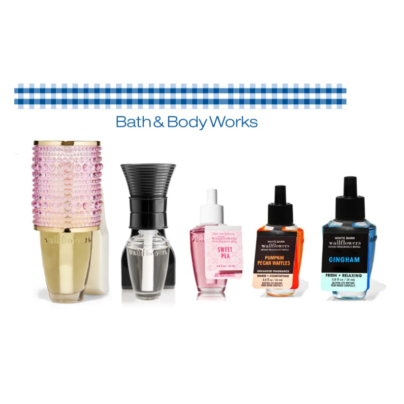 Bath & Body Works Plug and Wallflower Bulb Refill / Gingham / Hello ...