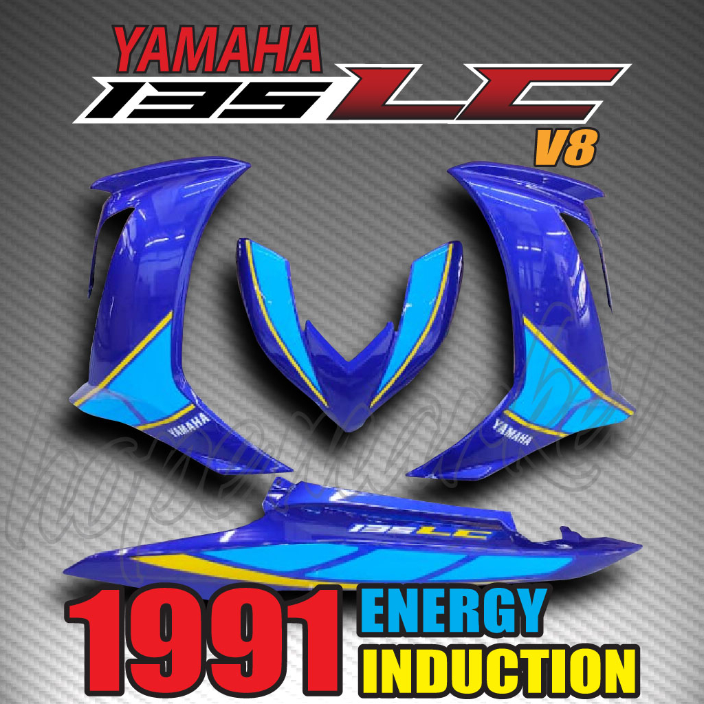 STRIPE MOTOR YAMAHA LC135 NEW V8 (197) 1991 ENERGY INDUCTION EDITION ...