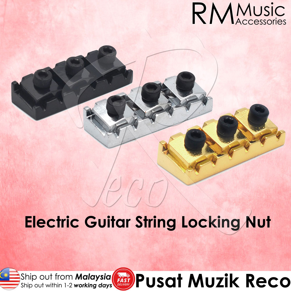 RM Electric Guitar Floyd Rose String Locking Nut Black / Chrome / Gold ...