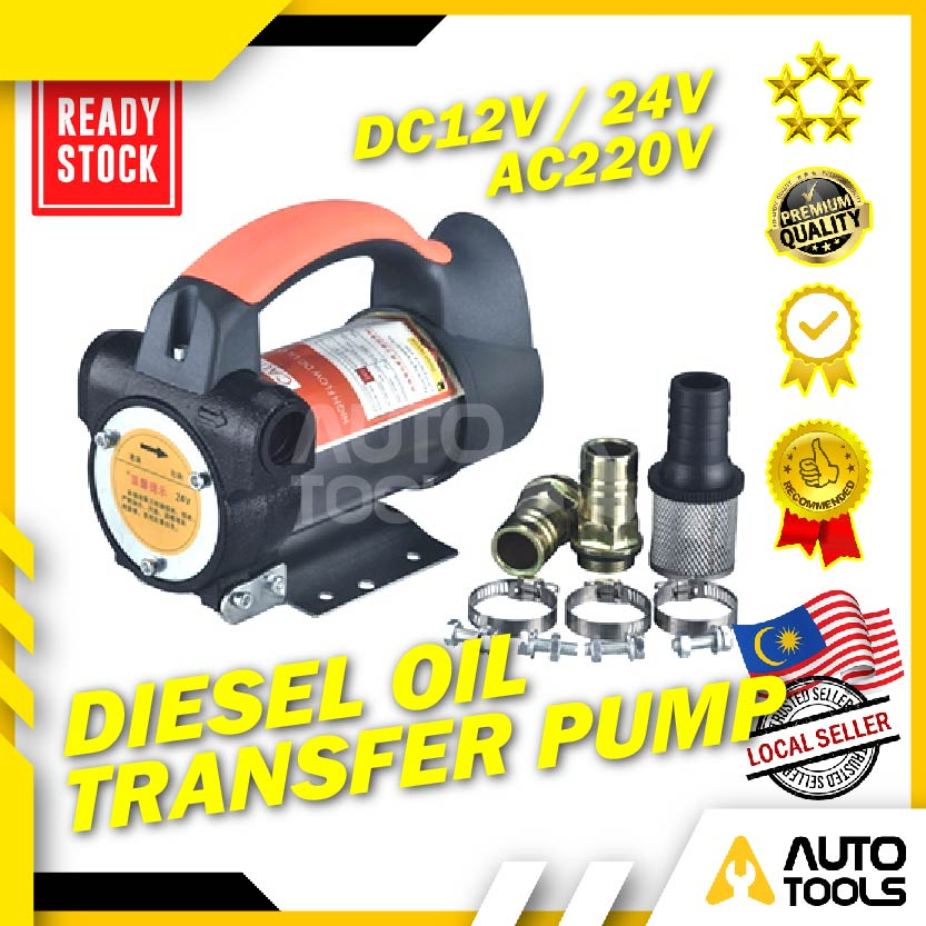 DC12V / 24V / AC220V Diesel Oil Transfer Pump | Shopee Malaysia