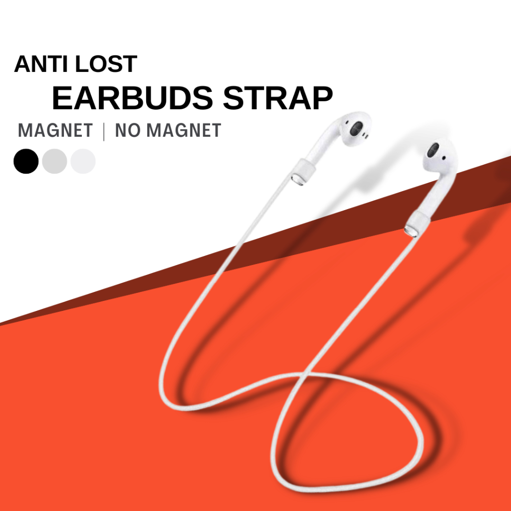 Airpods Strap Anti-lost Strap Soft Silicone Cable Strap for Airpods ...