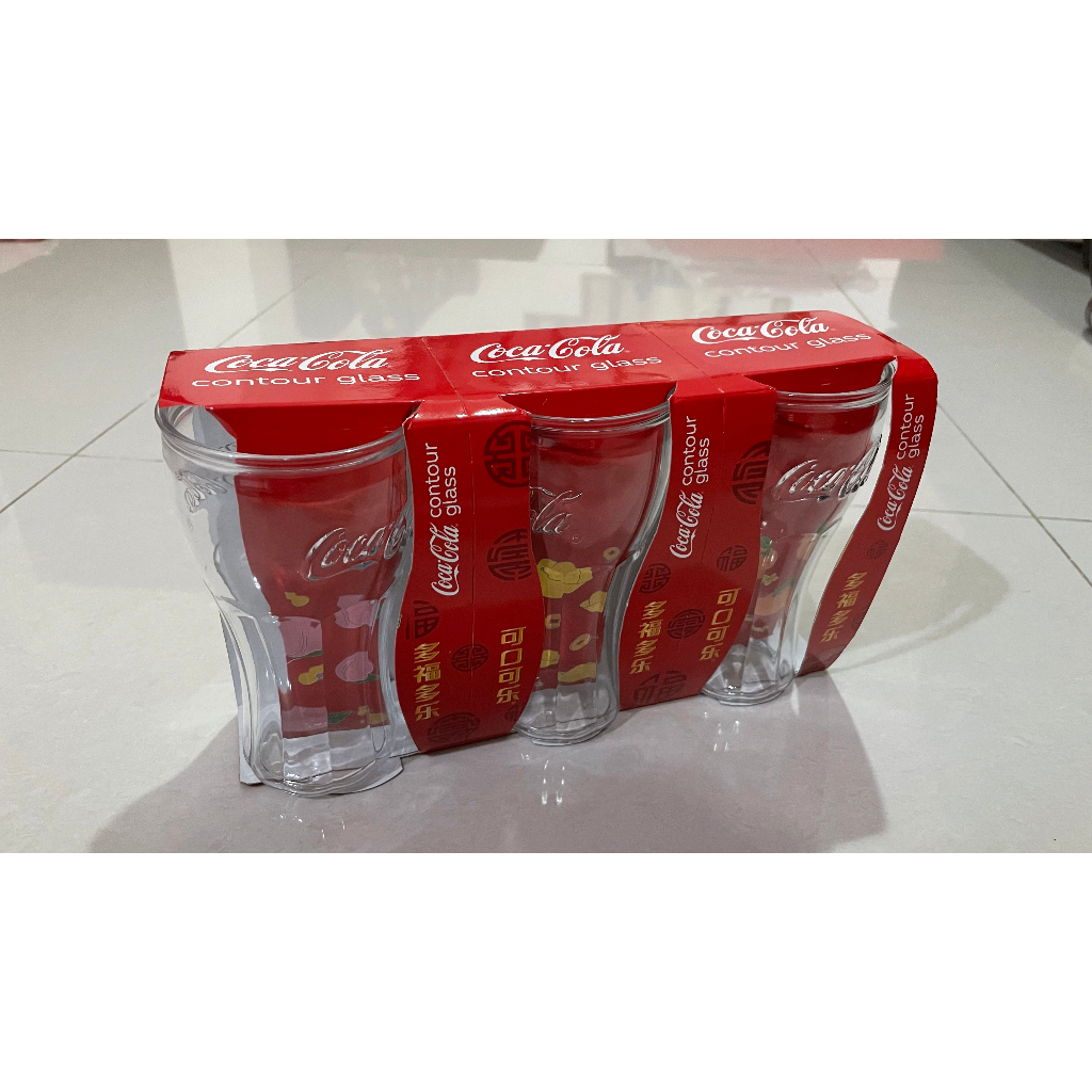 COCA-COLA Contour Glass Collection 多福多乐 | Shopee Malaysia