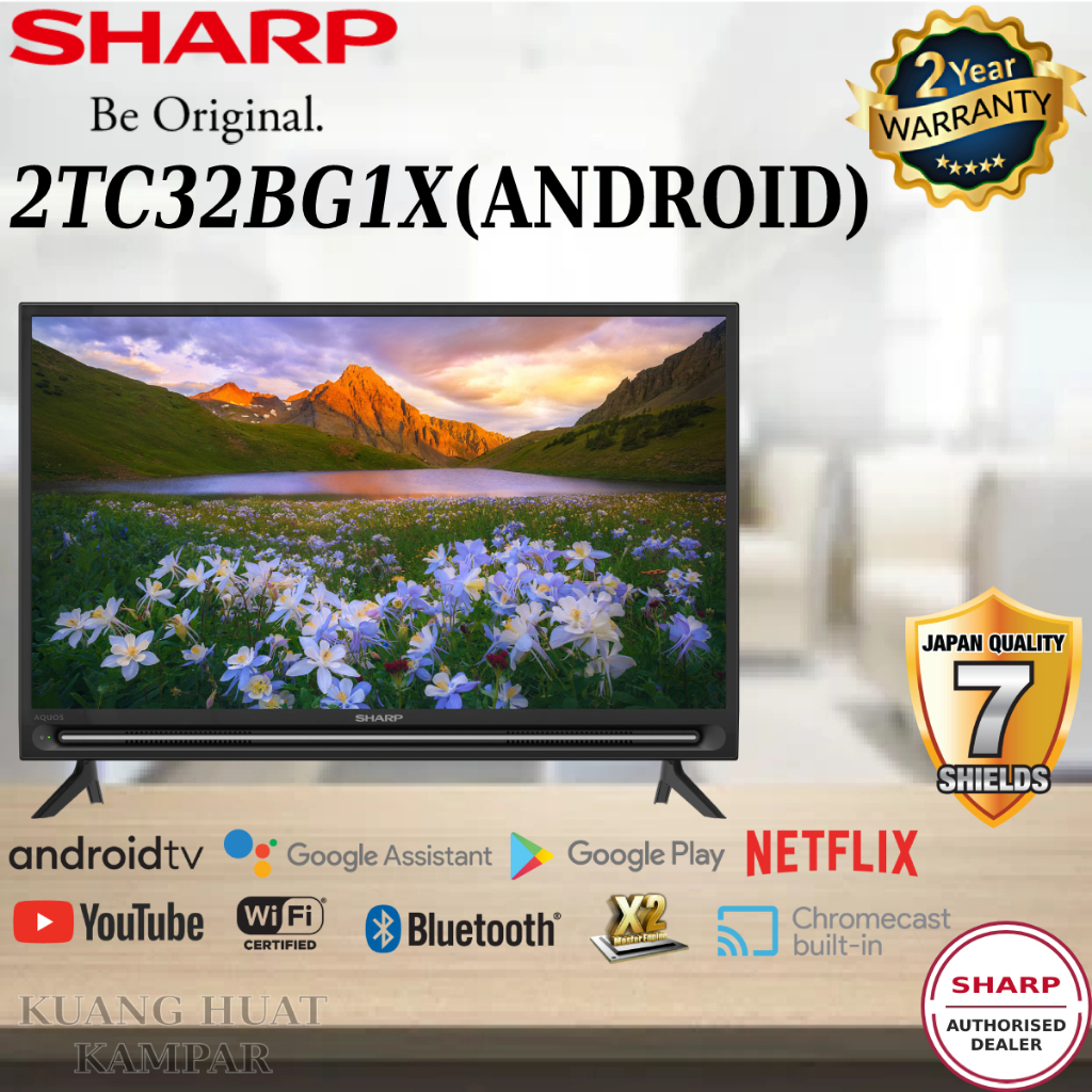 SHARP 32 INCH FULL HD ANDROID TV 2TC32BG1X | Shopee Malaysia
