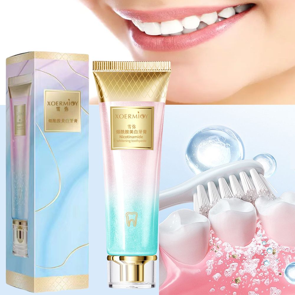 原装正品 烟酰胺美白牙膏 Niacinamide Whitening Toothpaste Refreshing Teeth Cleaning ...