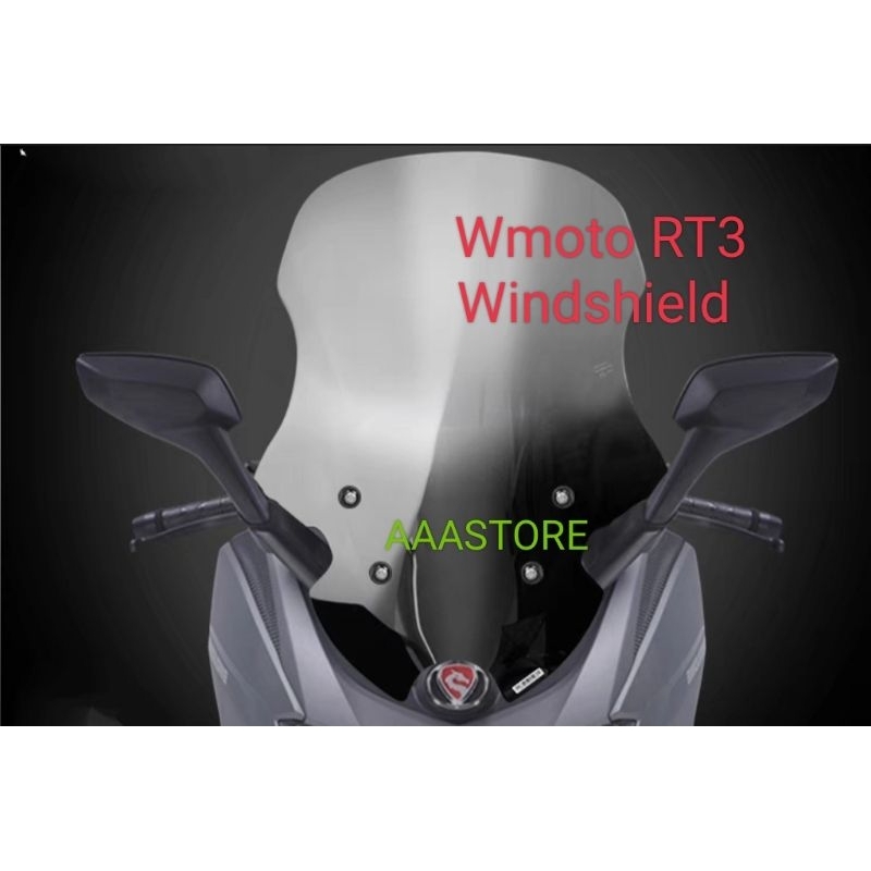 Wmoto RT3 v1/RT3s/TFT windshield (add 5/10cm higher than original size ...