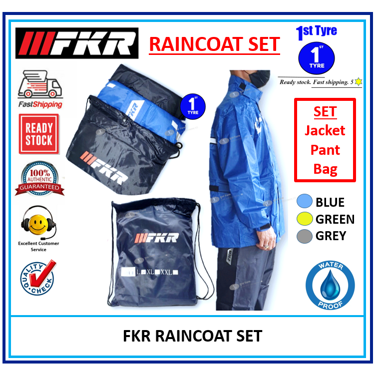 FKR RAIN COAT WIND BREAKER POLO T SHIRT RAINCOAT BAJU HUJAN OUT DOOR ...