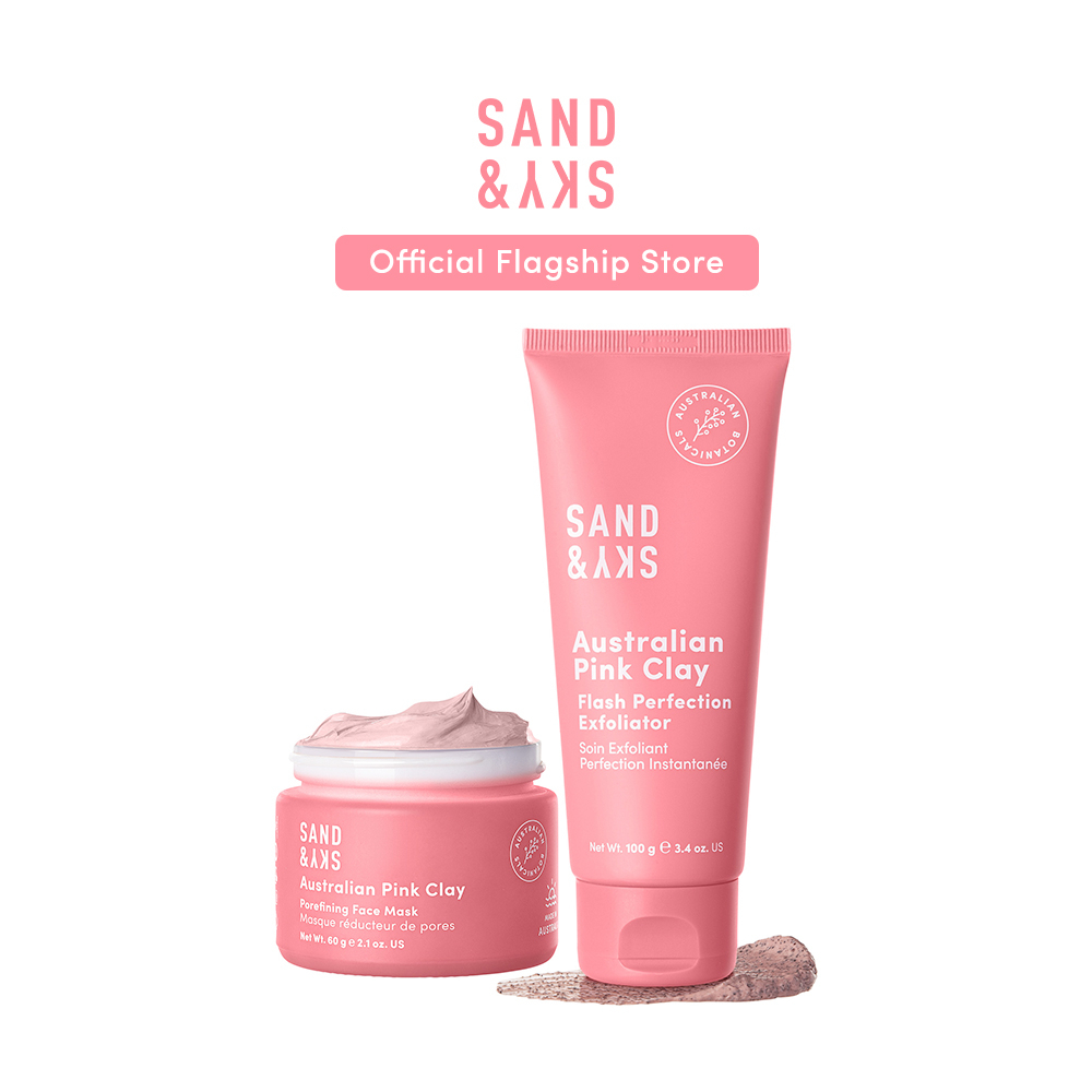 Sand And Sky Australian Pink Clay Perfect Skin Kit Shopee Malaysia