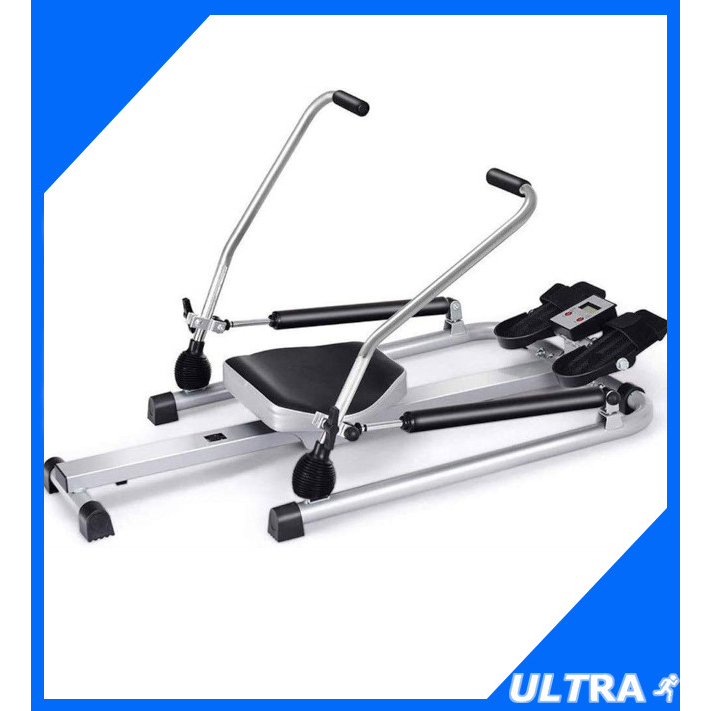 Rowing Machine Upgrade Double Hydraulic Full Motion Rower with LCD ...