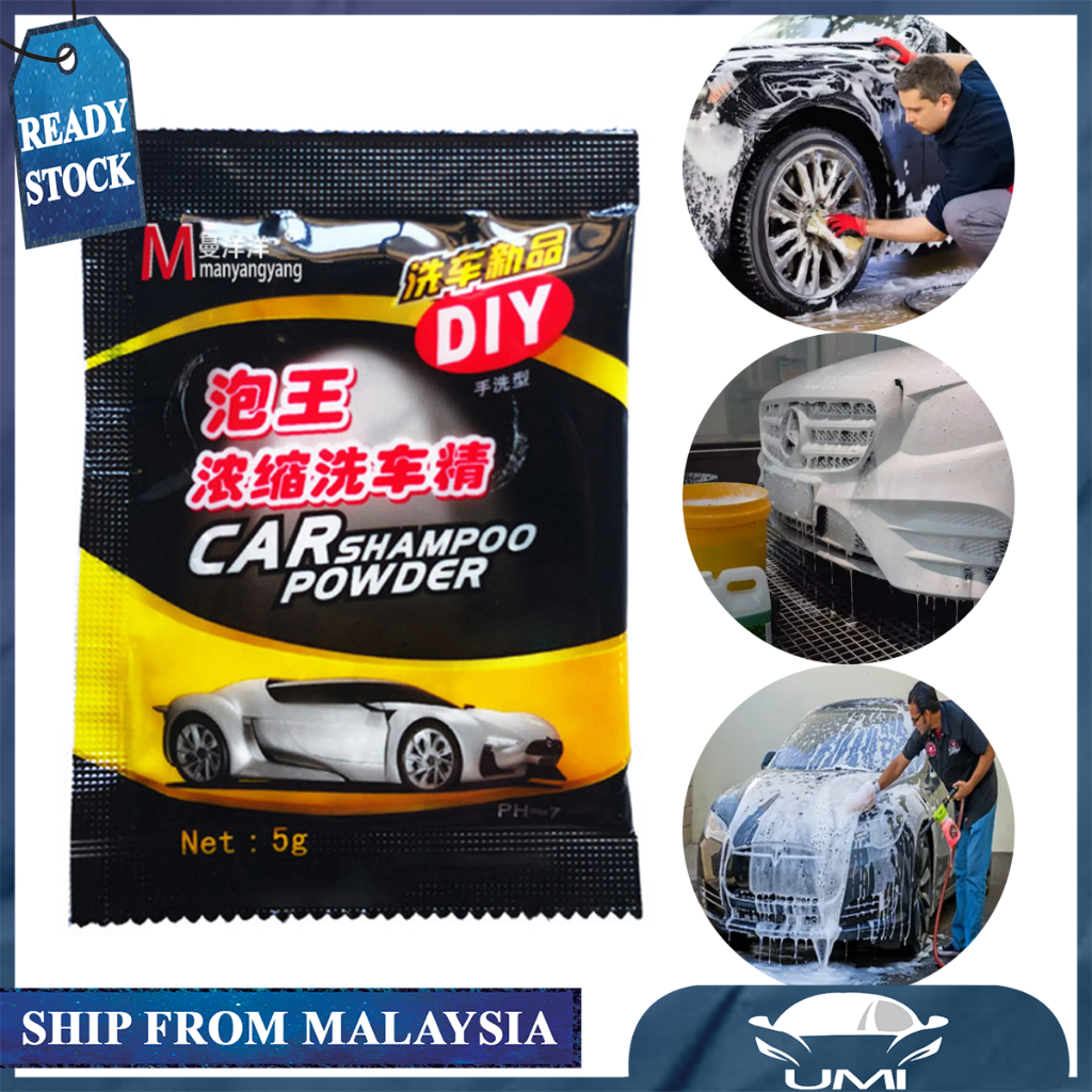 5g Car Wash Powder Car Wash Shampoo Concentrated Rich Foam Cleaning ...