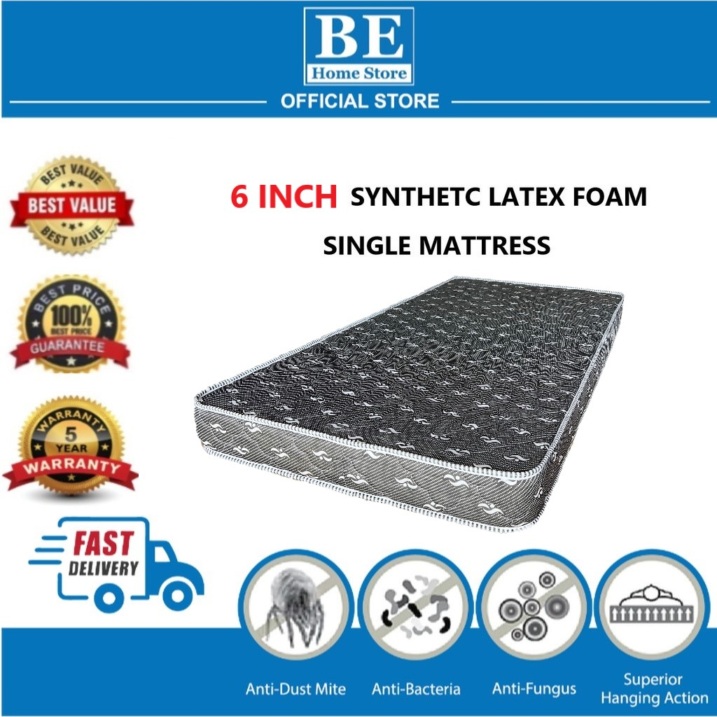 🔥BUY 1 FREE 1【Premium Quality】6 Inch Single Mattress / Single Bed ...