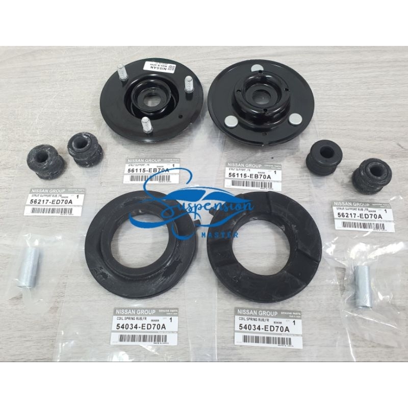8 IN 1 SET - FRONT ABSORBER MOUNTING /COIL SPRING RUBBER /BUSH- NISSAN ...