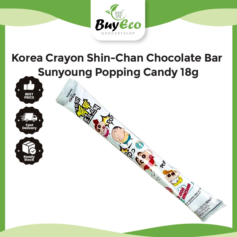 Korea Crayon Shin-Chan Chocolate Bar Sunyoung Popping Candy 18g ...