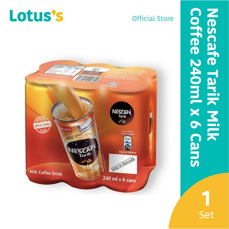 Nescafe Tarik Milk Coffee Drink (240ml x 6 Cans) | Shopee Malaysia
